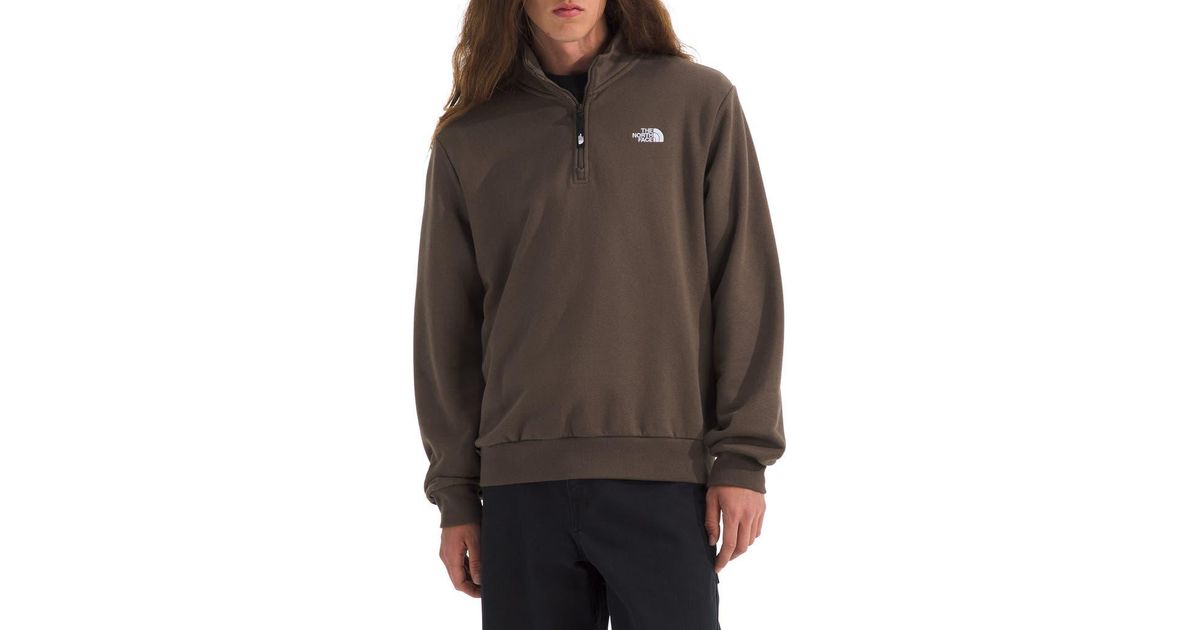 The North Face Evolution Quarter Zip in Brown for Men | Lyst