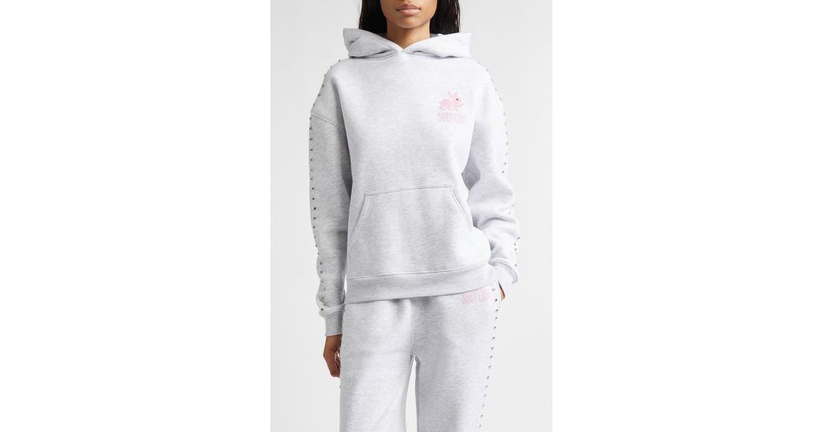 Sandy Liang Mung Bean Terminator Bunny Crystal Embellished Graphic ...