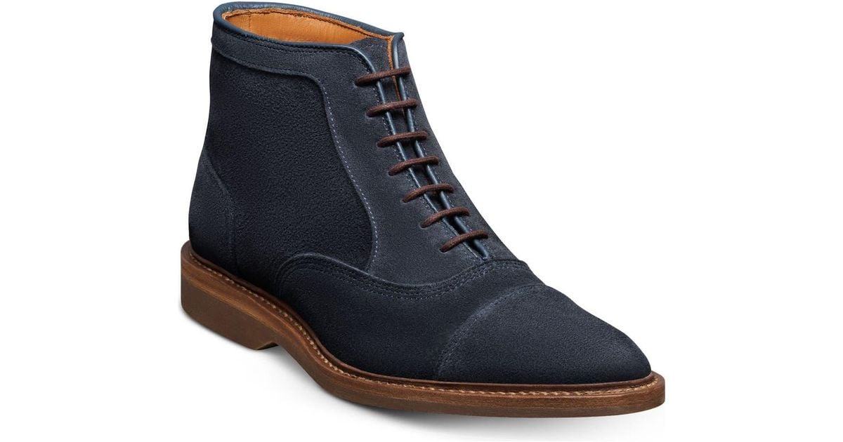 Allen Edmonds Park Avenue Verse Cap Toe Oxford Boot in Blue for Men | Lyst