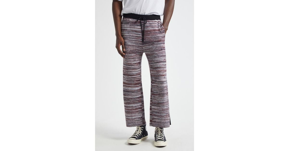 Waste Yarn Project Tim Space Dye One Of A Kind Wide Leg Pants in Blue ...