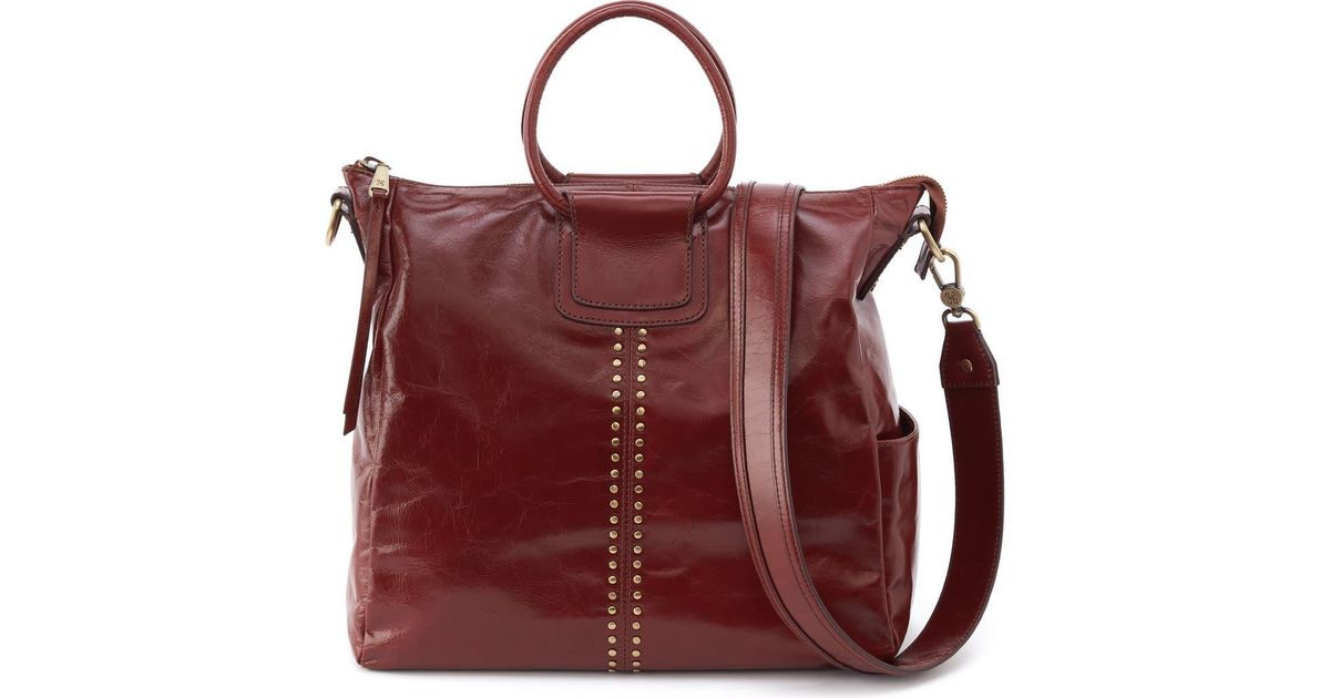 Hobo International Large Sheila Leather Satchel in Red | Lyst