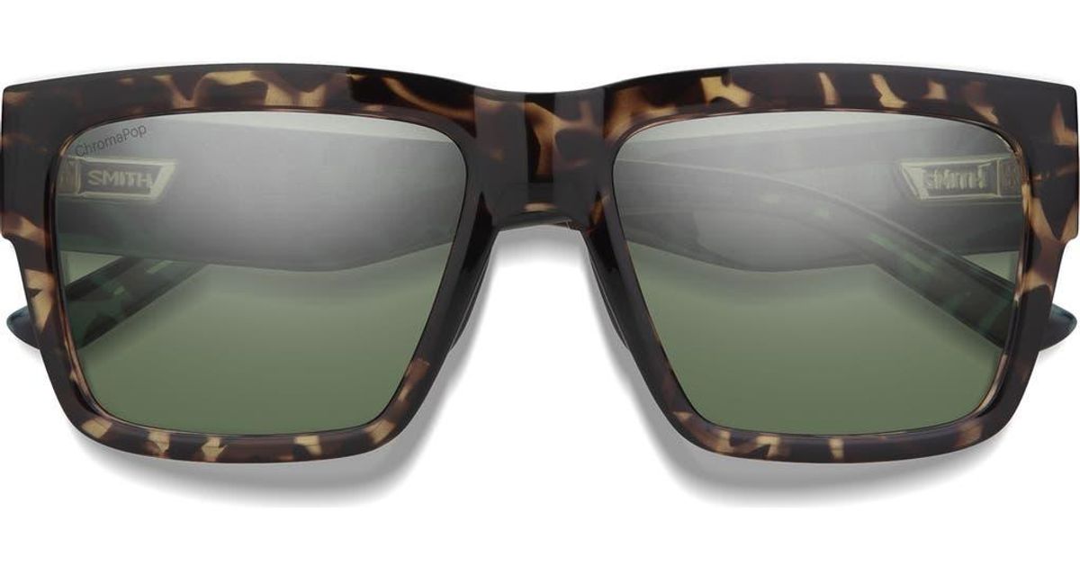 Smith Lineup 58Mm Chromapop Polarized Rectangular Sunglasses in Gray | Lyst