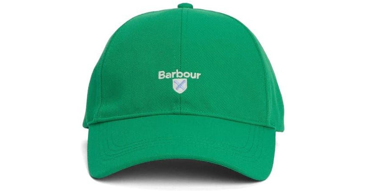 Barbour Active Adjustable Twill Baseball Cap in Green for Men | Lyst