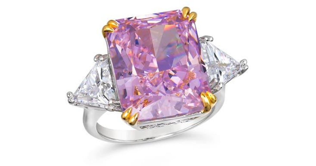 Anna Zuckerman Malibu 10 Carat Diamond Crystalline Ring in Purple | Lyst