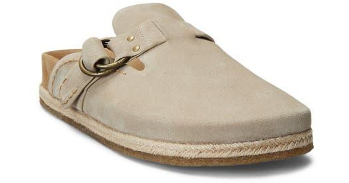 Polo Ralph Lauren Suede Clog for Men | Lyst