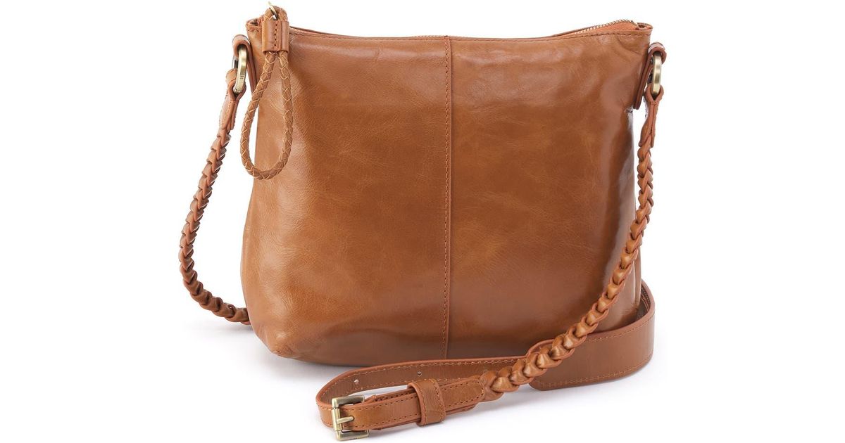 Hobo International Medium Lasso Leather Crossbody Bag in Brown | Lyst