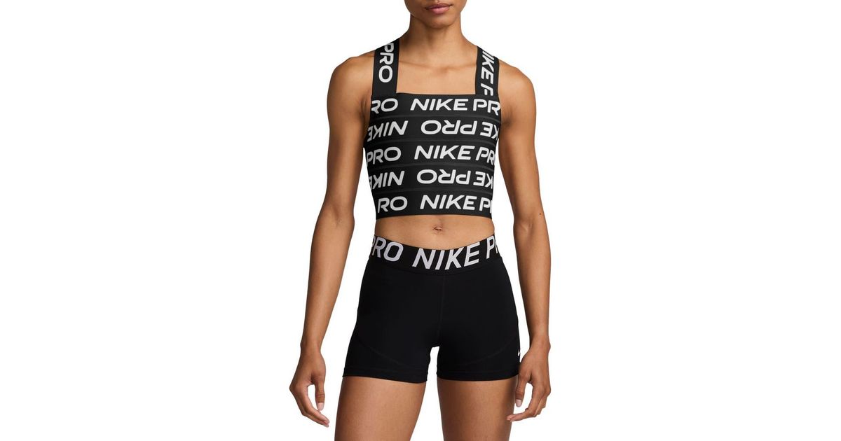 Nike Pro Bandage Tank in Black | Lyst