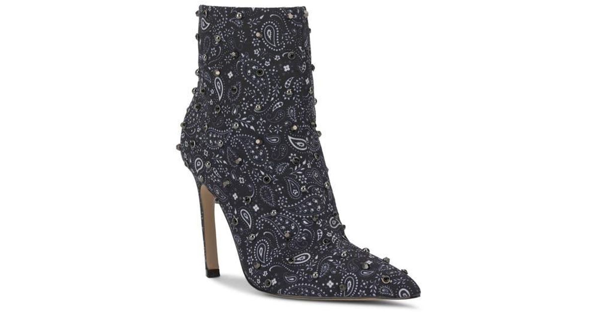 Jessica Simpson Wilonix Pointed Toe Bootie in Black | Lyst