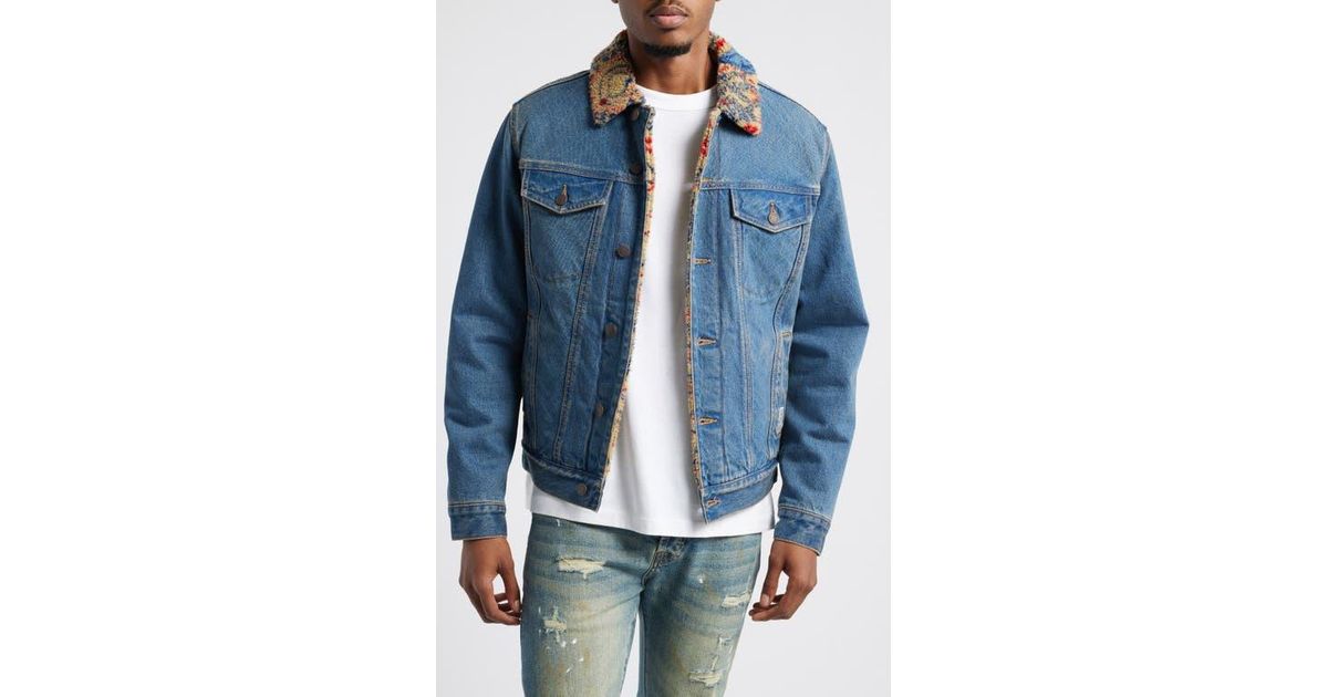 BBCICECREAM Loaded Denim Jacket in Blue for Men | Lyst
