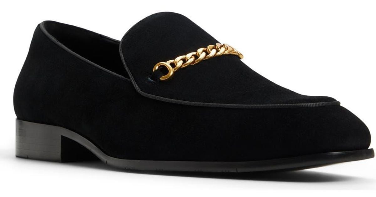 ALDO Umo Chain Loafer in Black for Men | Lyst