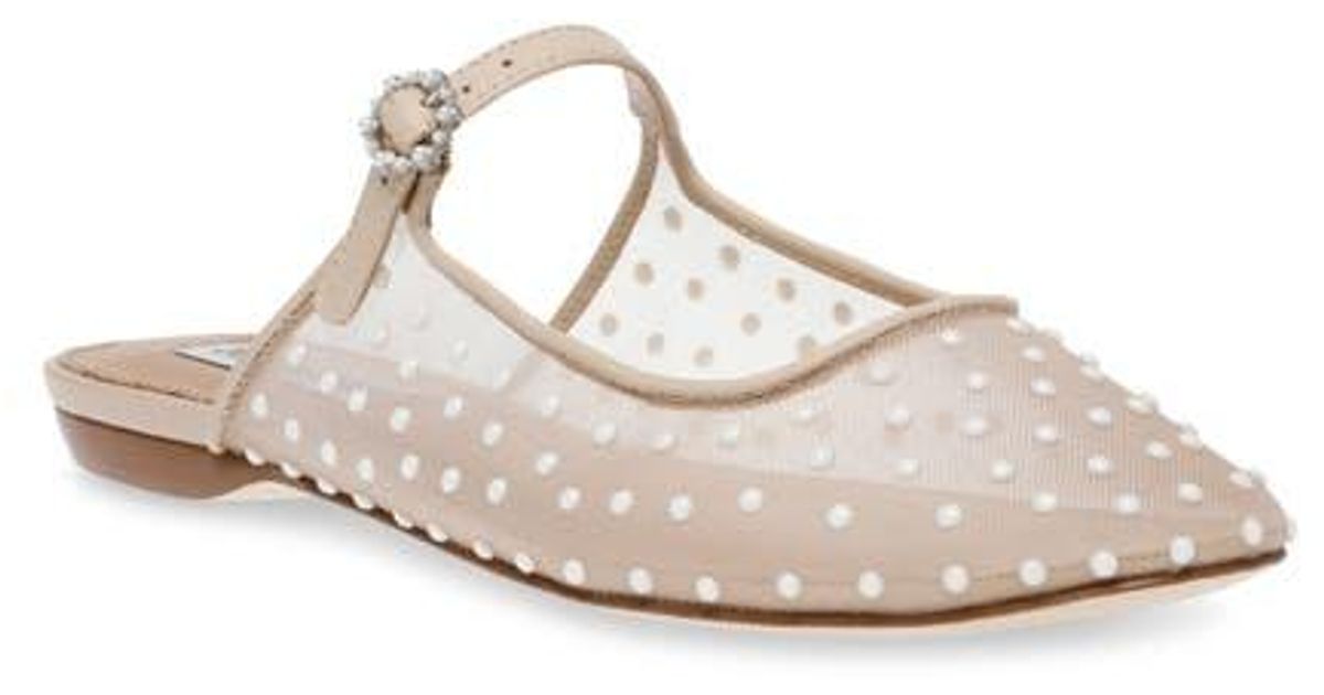 Steve Madden Gwinnie Imitation Mary Jane Mule in White | Lyst