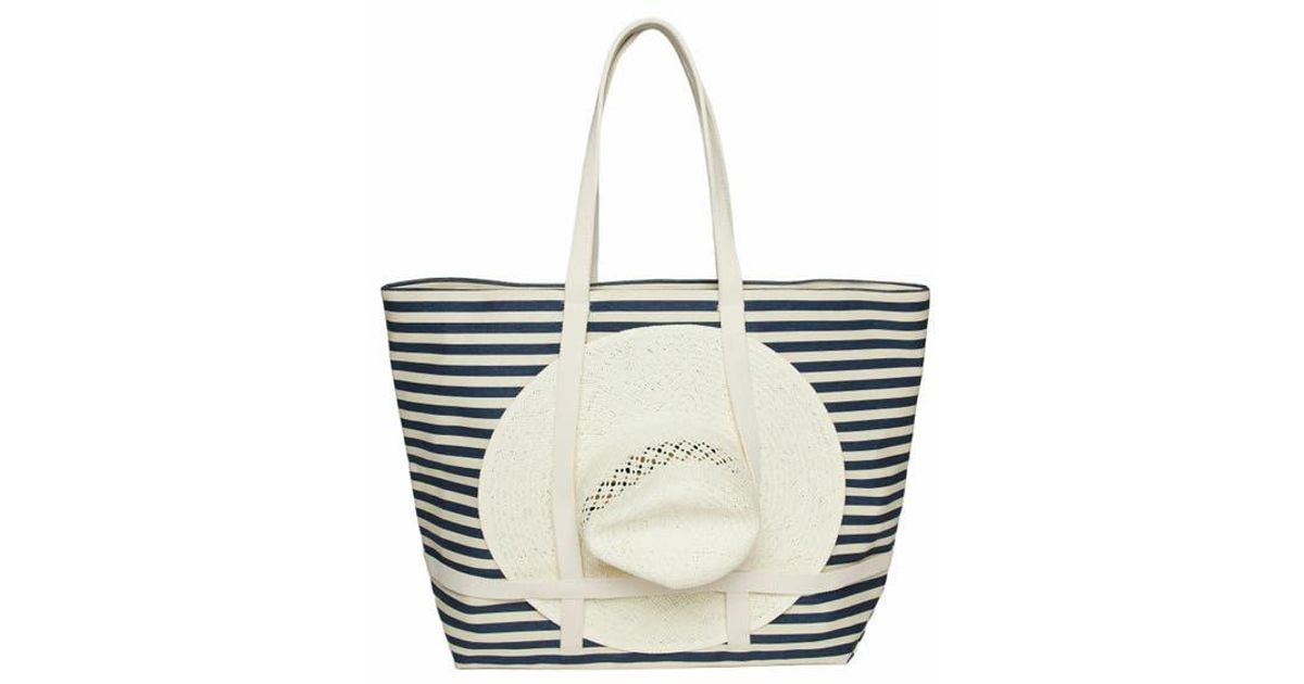 Hat Attack Sunhat Sized Traveler Tote in Natural | Lyst