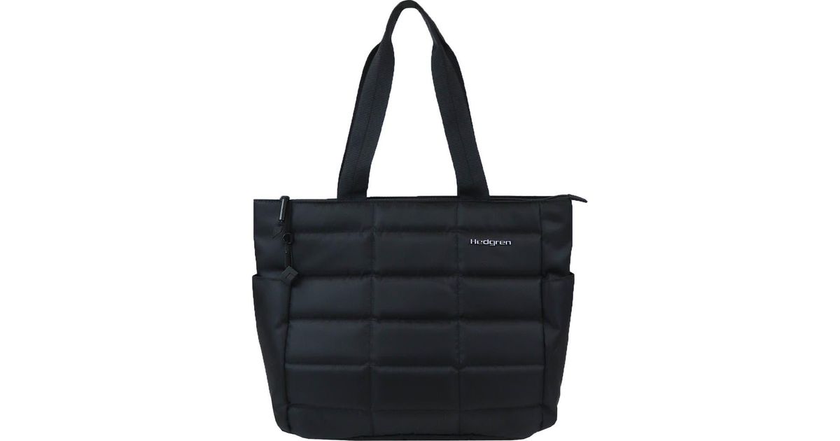 Hedgren Camden Quilted Water Repellent Tote in Black | Lyst