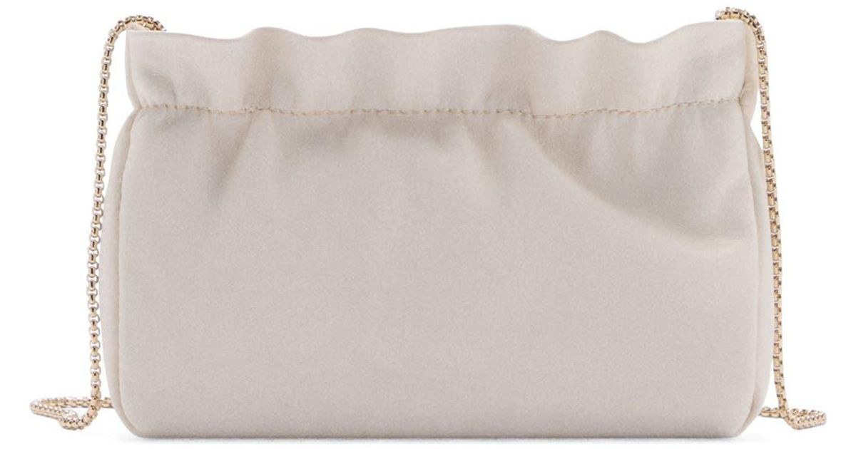 Mango Chain Strap Faux Leather Bag in Natural | Lyst