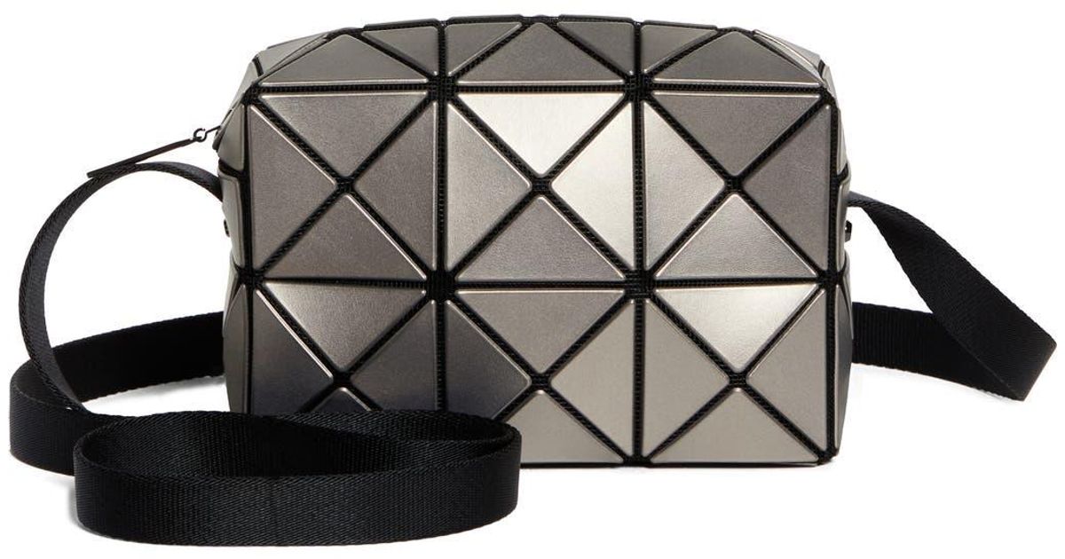 Issey Miyake Cuboid Metallic Crossbody Bag in Brown | Lyst