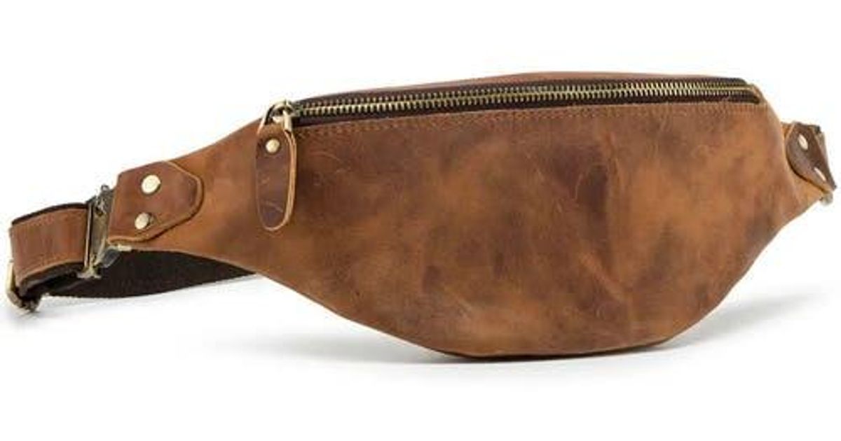 Steel Horse Leather Wagner Leather Waist Bag in Brown | Lyst
