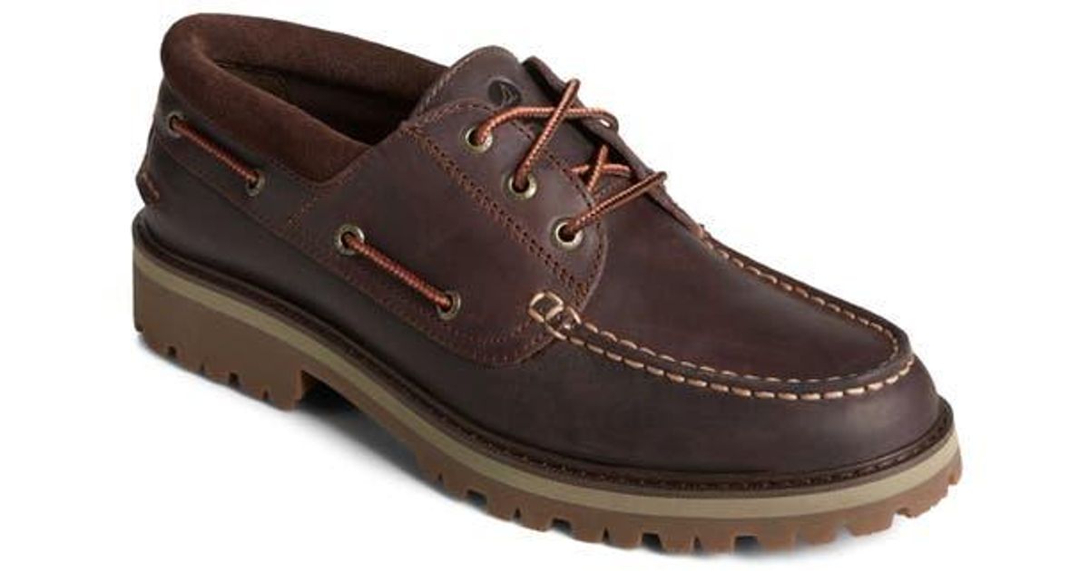 Sperry Top-Sider Authentic Original 3-Eye Boat Shoe in Brown for Men | Lyst