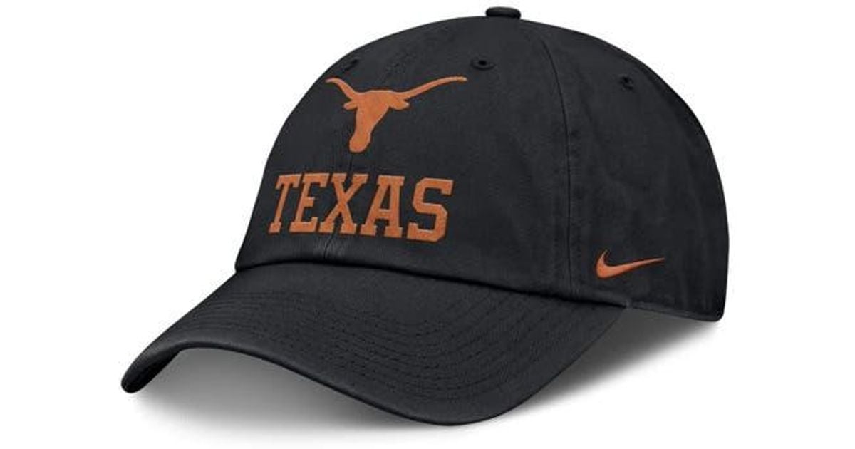 Nike Texas Longhorns 2025 Sideline Club Adjustable Hat in Blue for Men ...