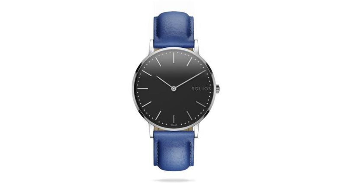 Solios Watches The Solar Classic in Blue | Lyst