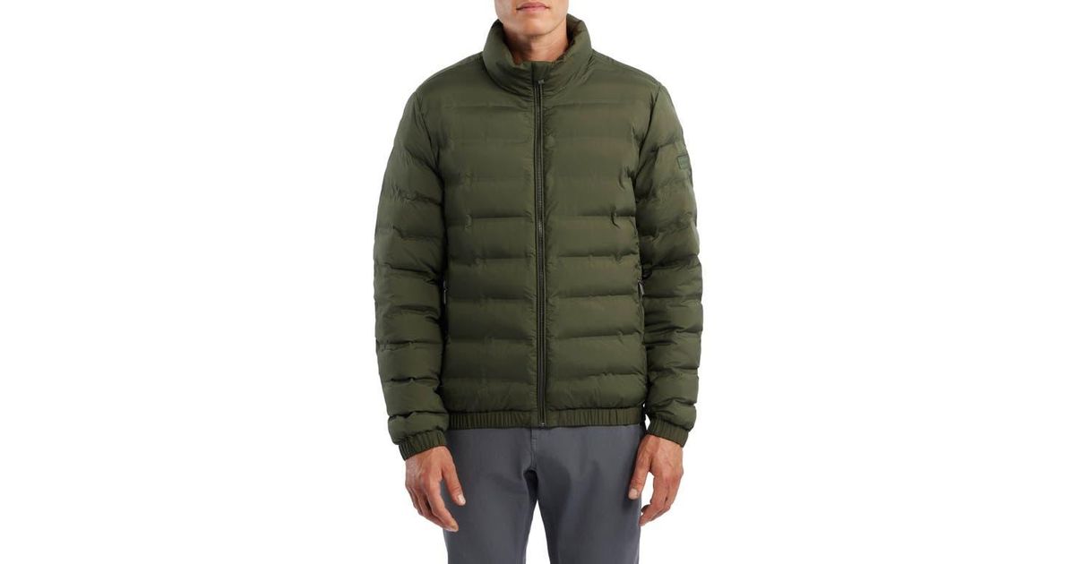 HUNTER Packer Water Repellent Packable Bomber Jacket in Green for Men ...