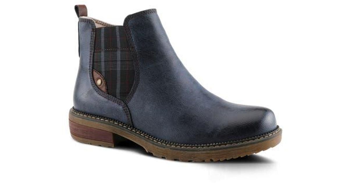 Spring Step Nonia Water Resistant Chelsea Boot in Blue | Lyst