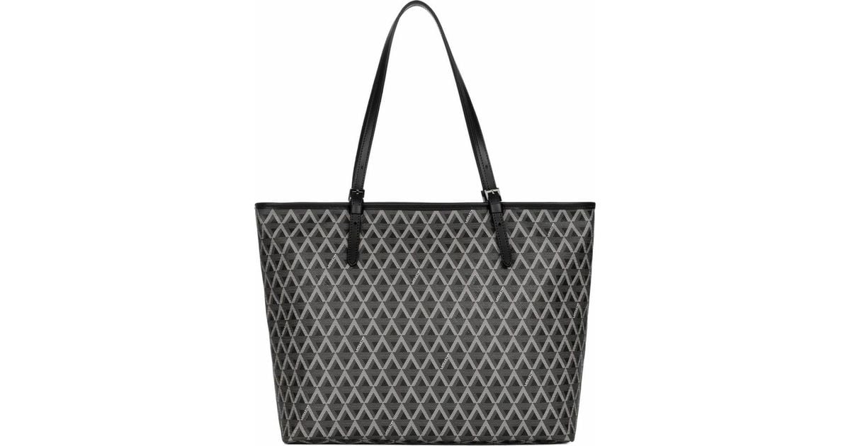 Lancaster Zipped Shoulder Tote Bag L Ikon in Black | Lyst