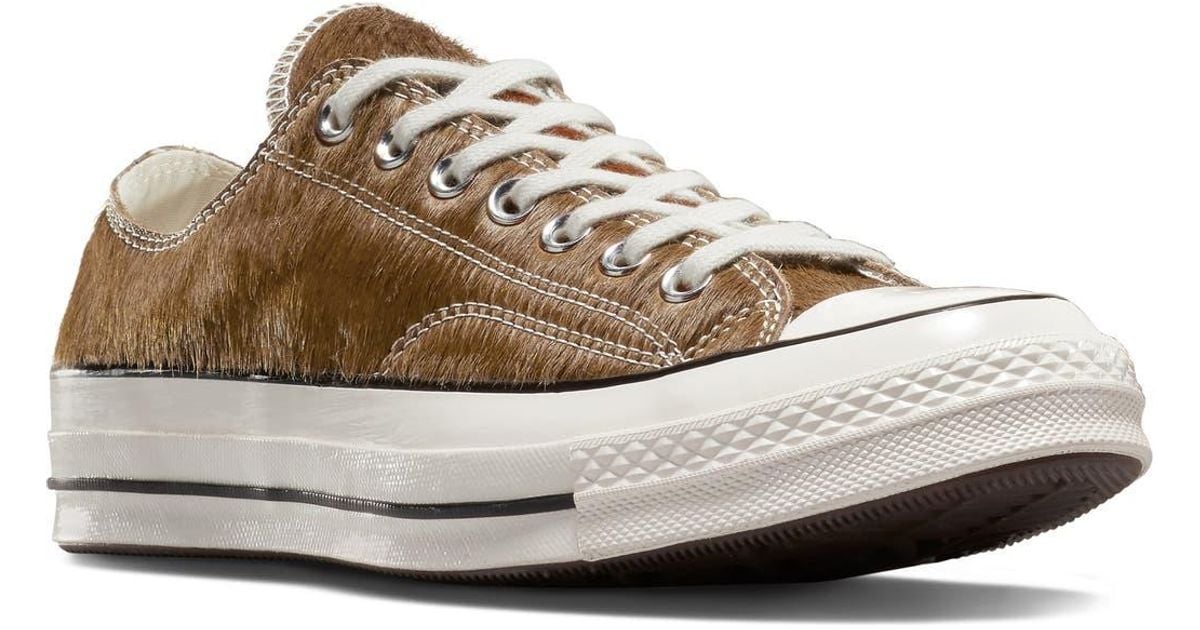 Converse Chuck 70 Genuine Calf Hair Oxford Sneaker in Brown for Men | Lyst