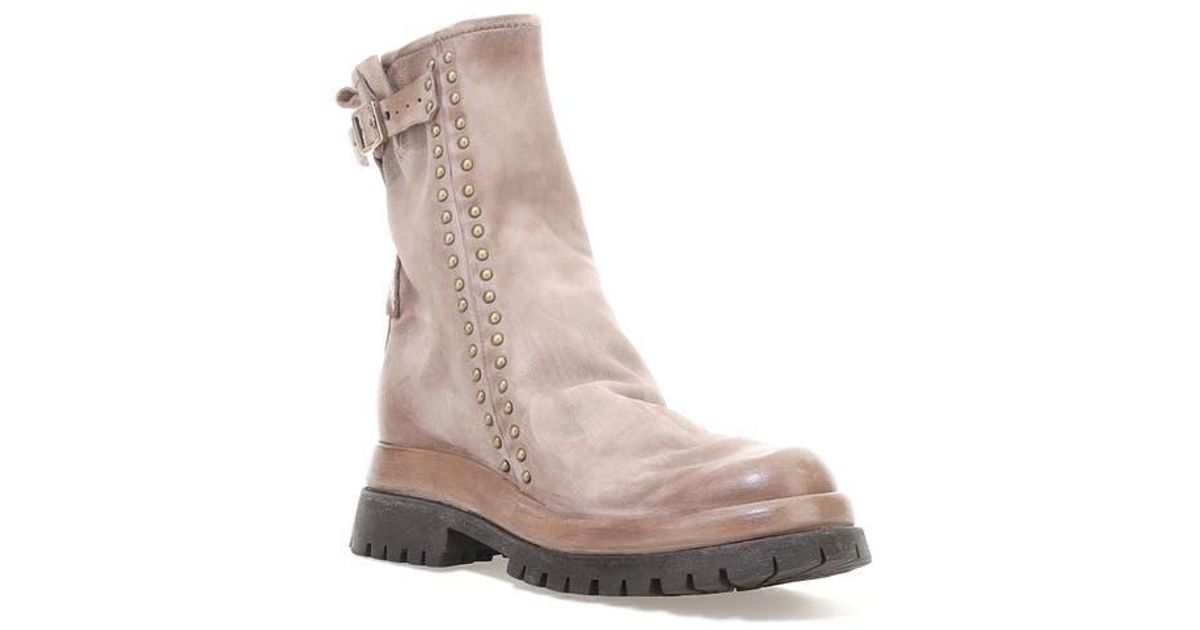 A.s.98 Duke Stud Trim Boot in Brown | Lyst