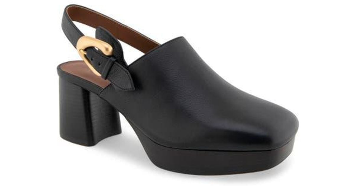 Aerosoles Sumari Slingback Platform Clog in Black | Lyst
