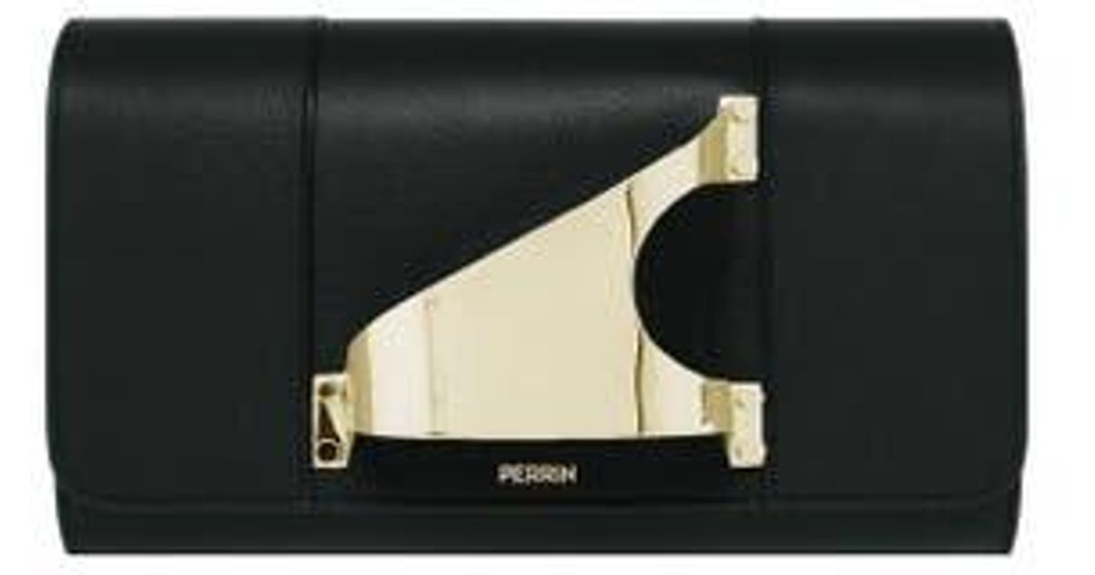 PERRIN Paris L'Eiffel Classic Clutch in Black | Lyst