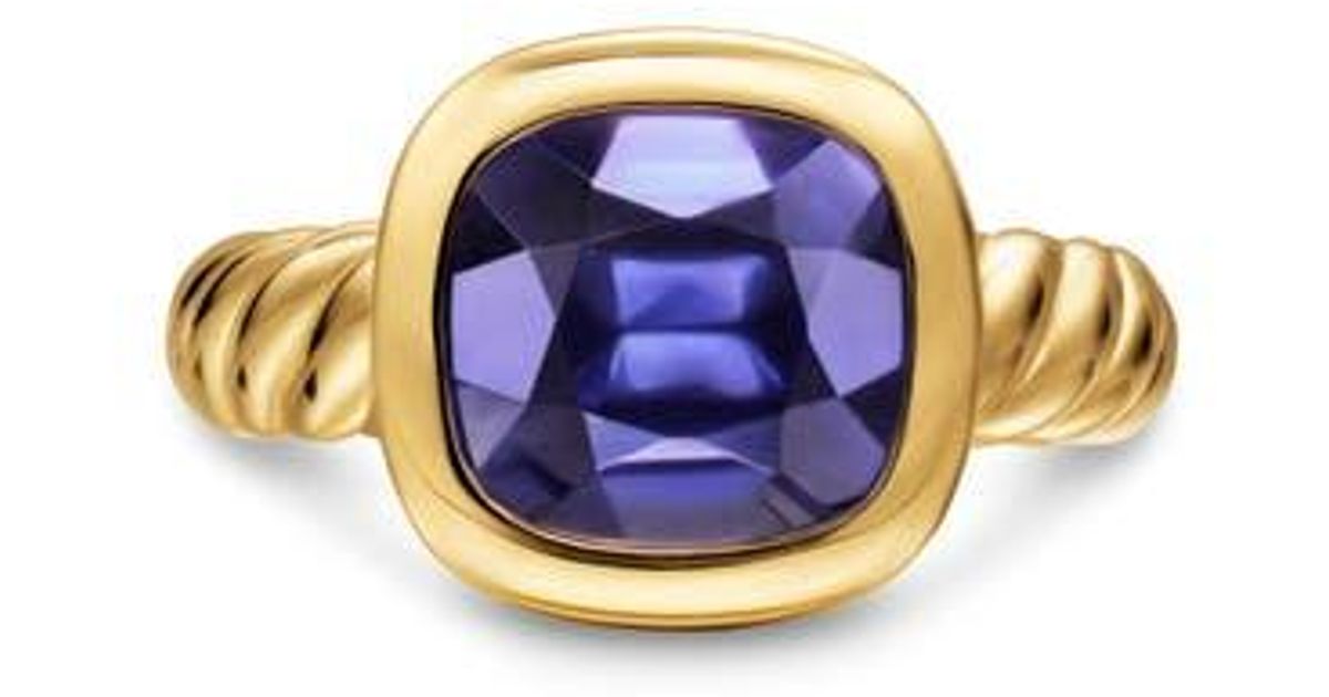 David Yurman Dy Mercer Stone Ring in Blue | Lyst