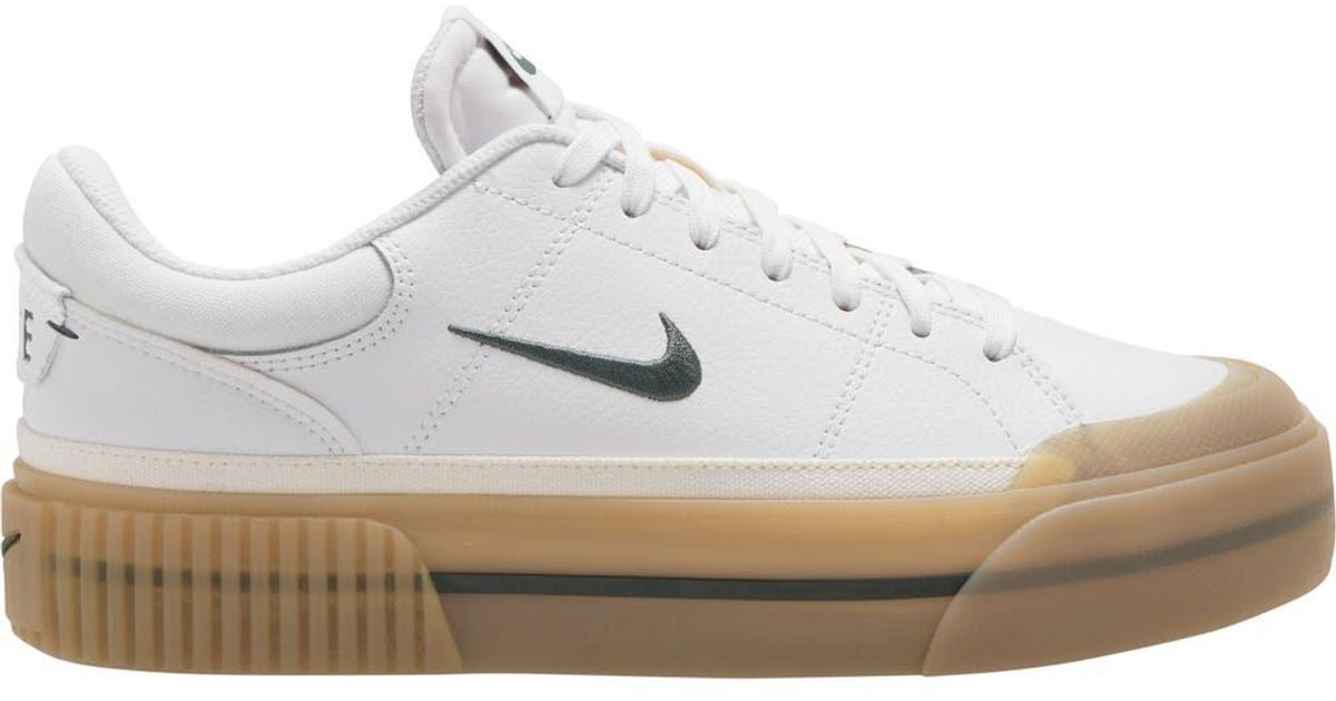 Nike Court Legacy Lift Platform Sneaker in White | Lyst