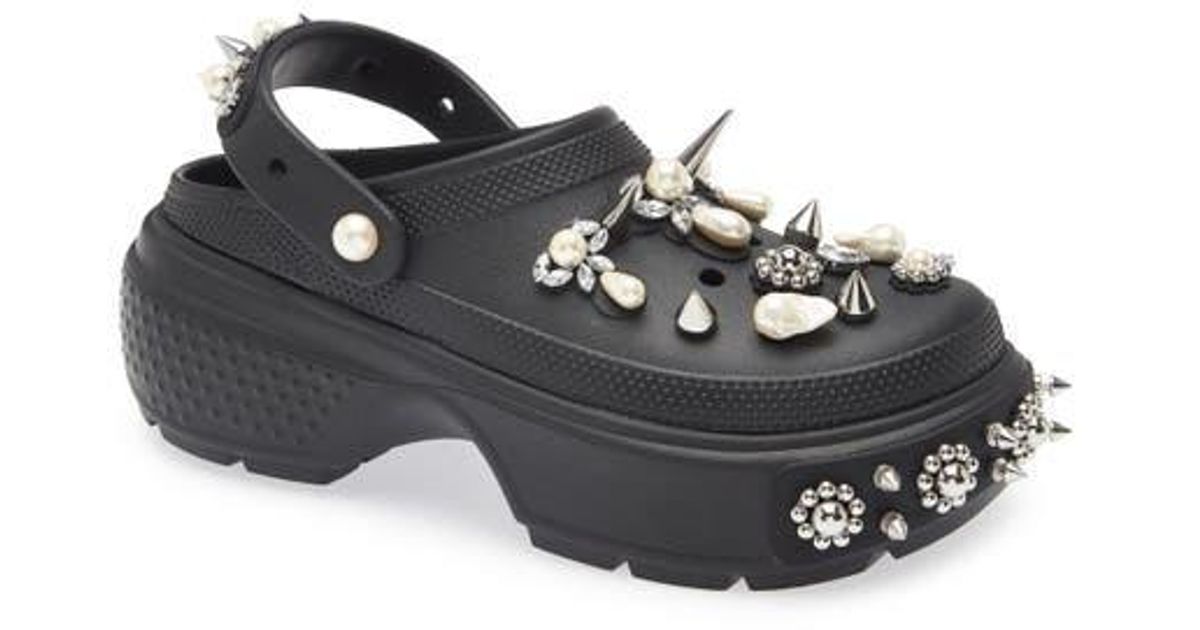 Crocs™ X Simone Rocha Stomp Platform Clog in Black | Lyst