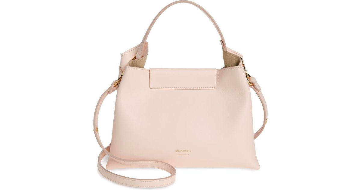 REE PROJECTS Mini Elieze Leather Shoulder Bag in Pink | Lyst