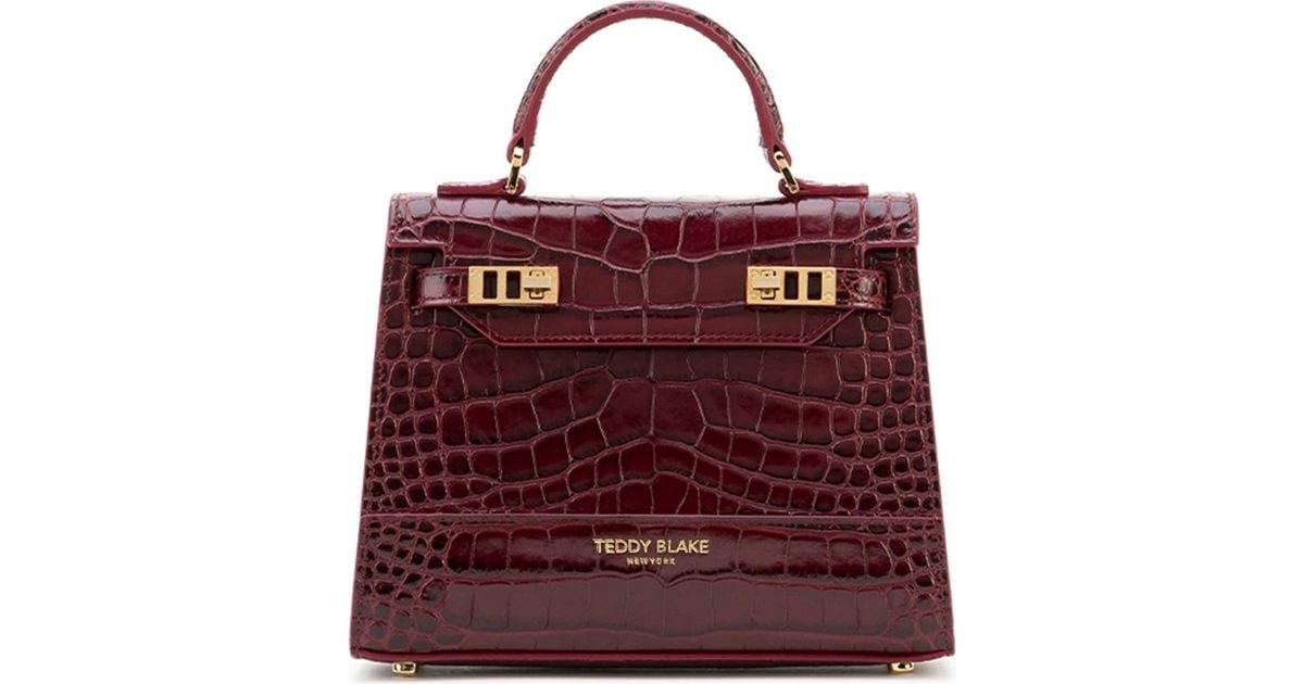 Teddy Blake Kim Croco 9 in Red | Lyst