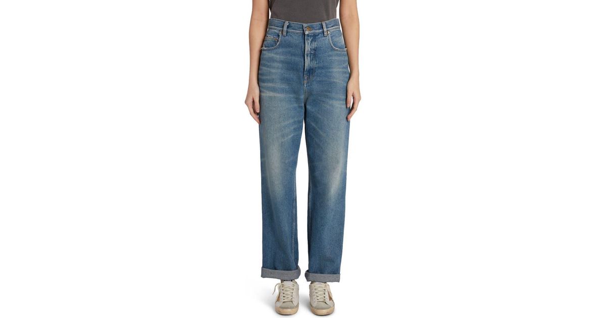 Golden Goose Kim Lived-In Jeans in Blue | Lyst