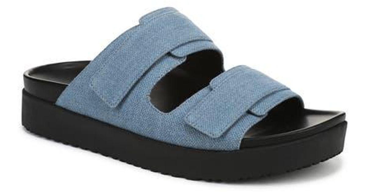 Vionic Riviera Platform Sandal in Blue | Lyst