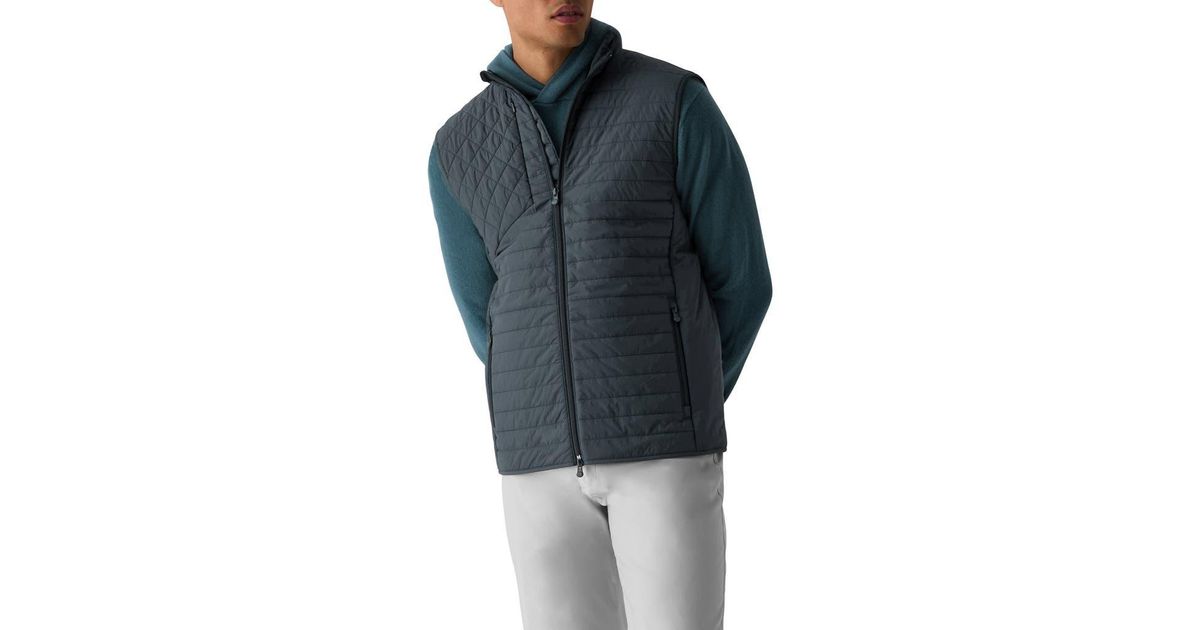Greyson Yukon Ultralight Hybrid Quilted Puffer Vest in Blue for Men | Lyst