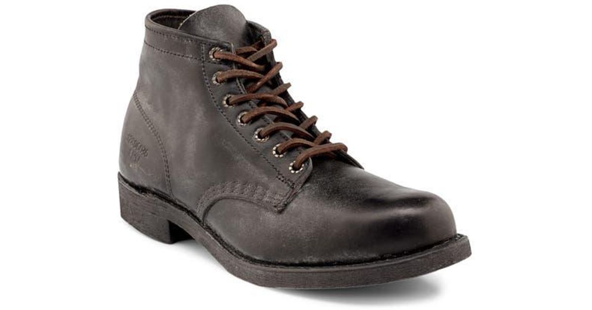 Frye 'Prison' Leather Boot in Brown for Men | Lyst