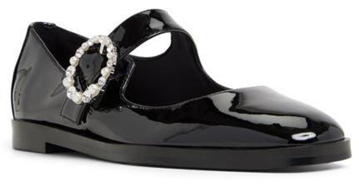 ALDO Arabella Mary Jane Flat in Black | Lyst