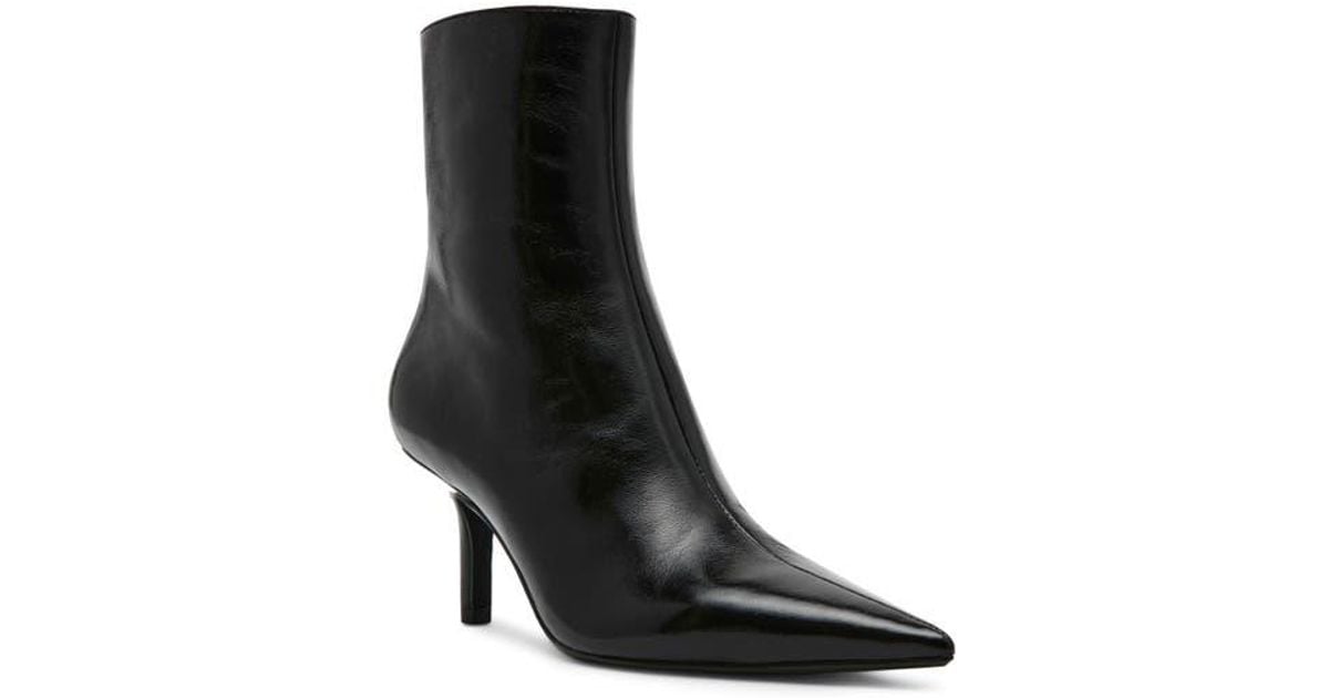 Steve Madden Alston Pointed Toe Bootie in Black | Lyst