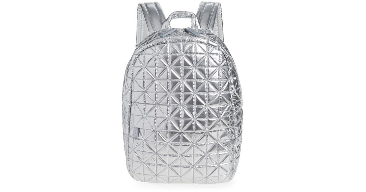 VEE COLLECTIVE Vee Water Repellent Quilted Nylon Backpack in Gray | Lyst