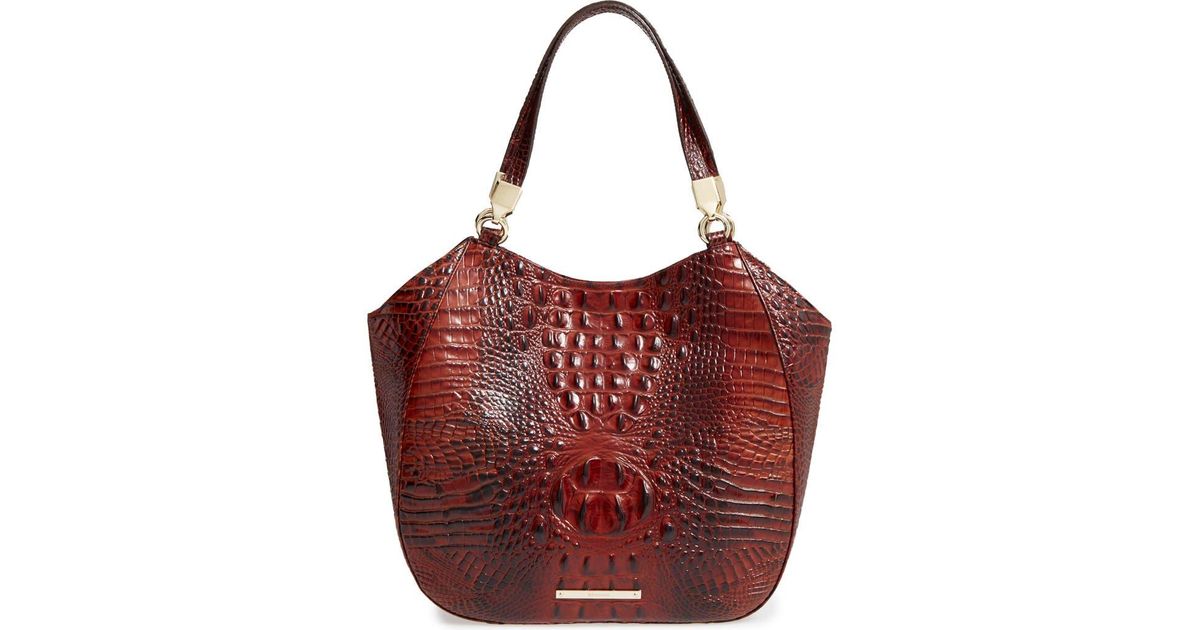 Brahmin Melbourne Marianna Leather Tote in Red | Lyst Brahmin Melbourne Marianna Leather Tote in Red | Lyst