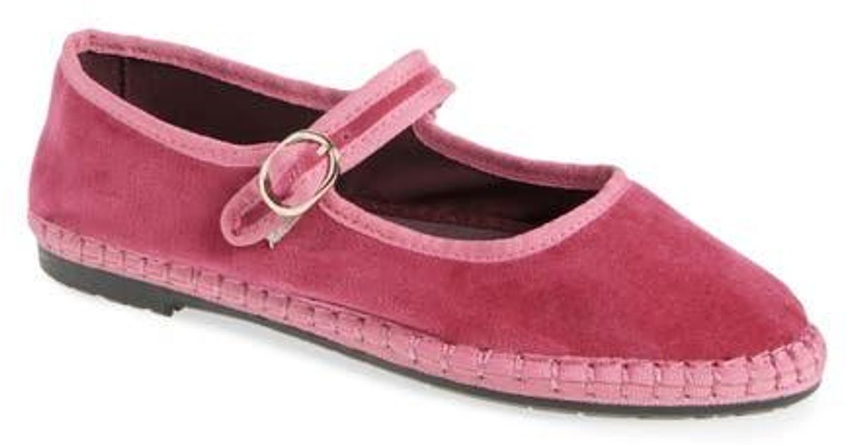 Flabelus Frances Mary Jane Flat in Pink | Lyst