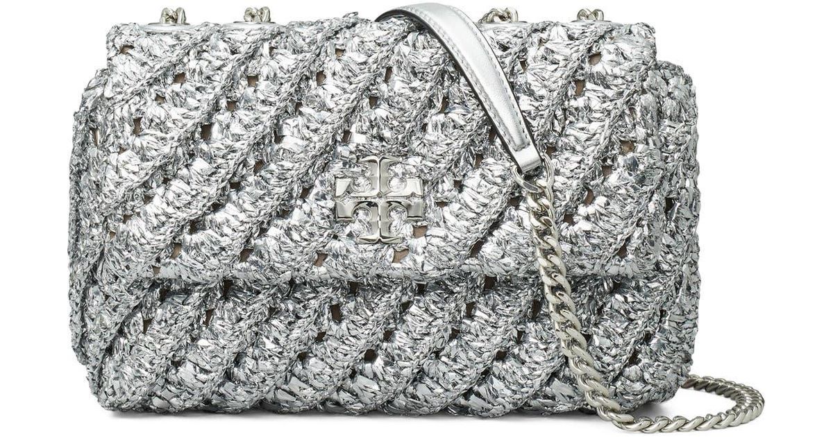 Tory Burch Kira Metallic Chevron Convertible Shoulder Bag | Lyst