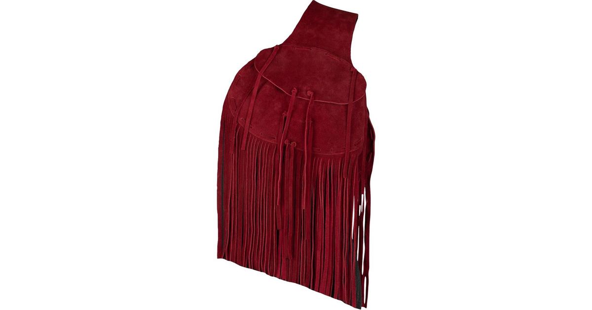 Jeffrey Campbell Burro Fringe Sling Bag in Red | Lyst