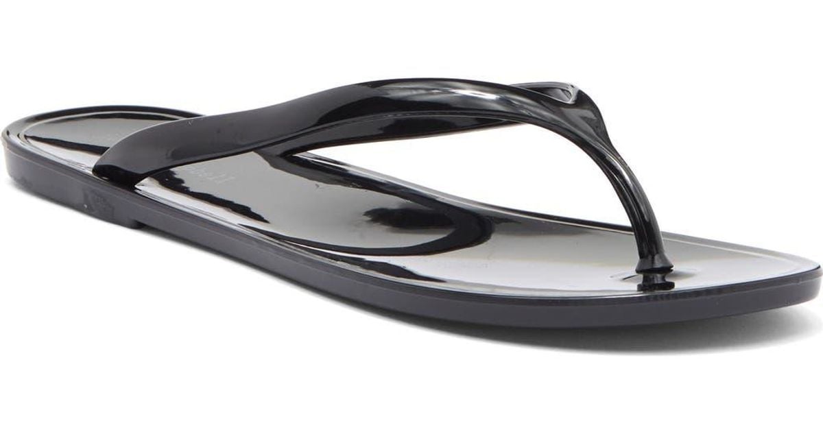 Jeffrey Campbell Beach Day Jelly Flip Flop in Black | Lyst
