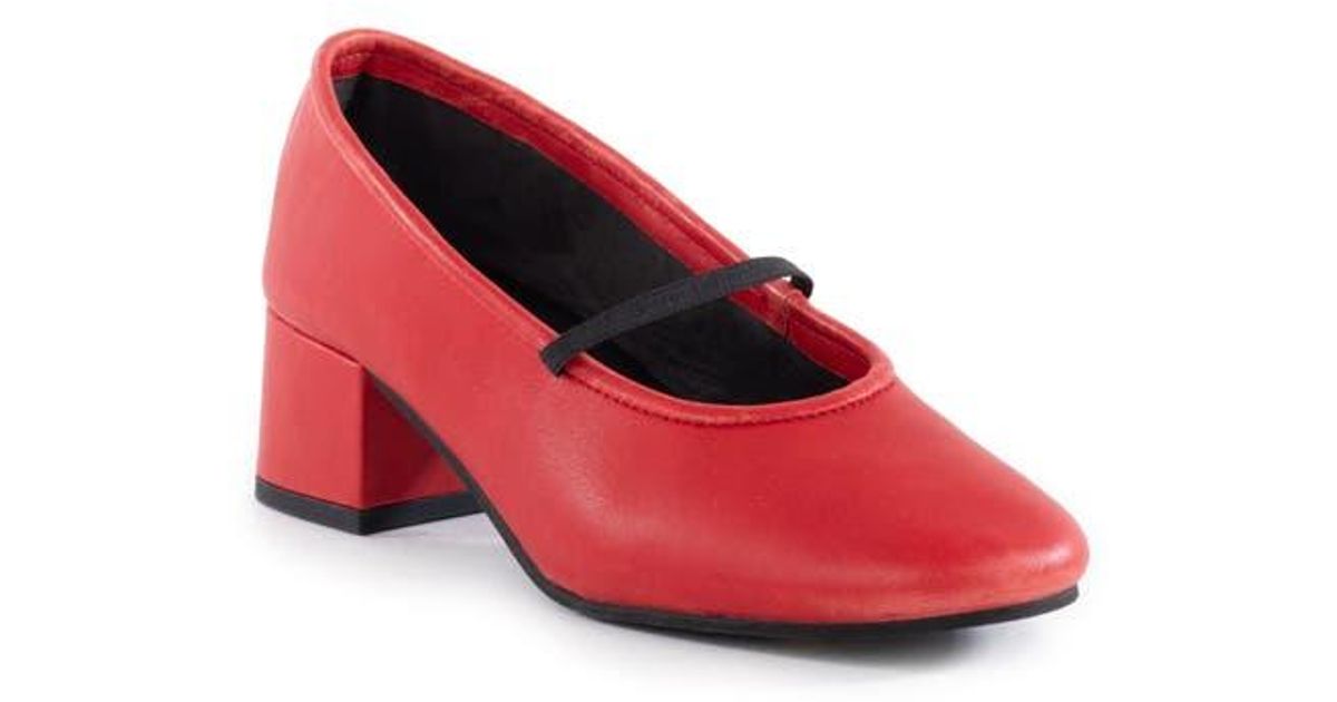 Seychelles Dusk To Dawn Mary Jane Pump in Red | Lyst