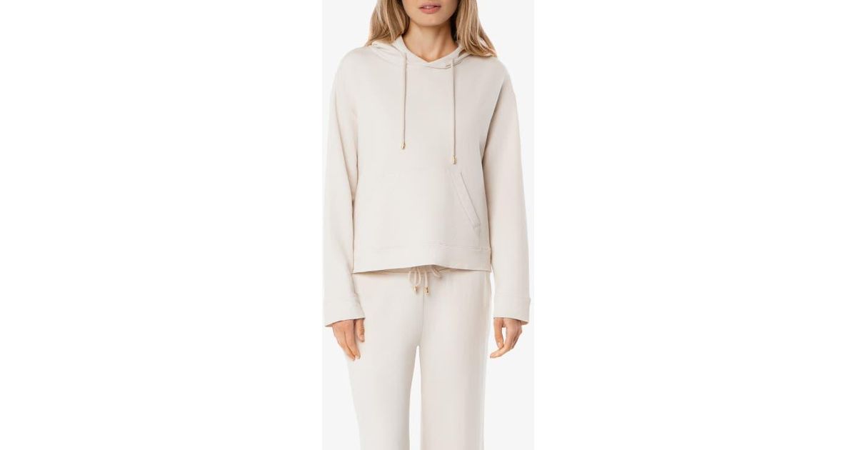 Helen Jon Hoodie With Front Pocket in White | Lyst