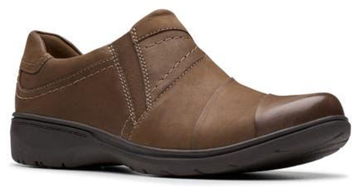Clarks Carleigh Abby Slip-On Shoe in Brown | Lyst